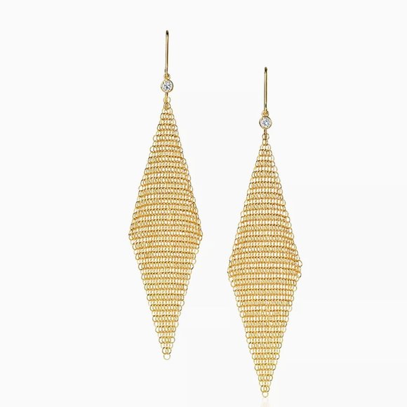 Tiffany & Co. | Jewelry | New Tiffany Co 8k Gold And Diamond Elsa ...